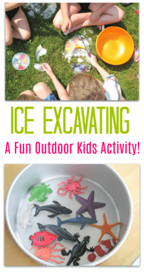 Ice Excavating Is A Fun Outdoor Kids Activity