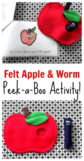 Felt Apple and Worm Preschool Activity - Gluesticks Blog