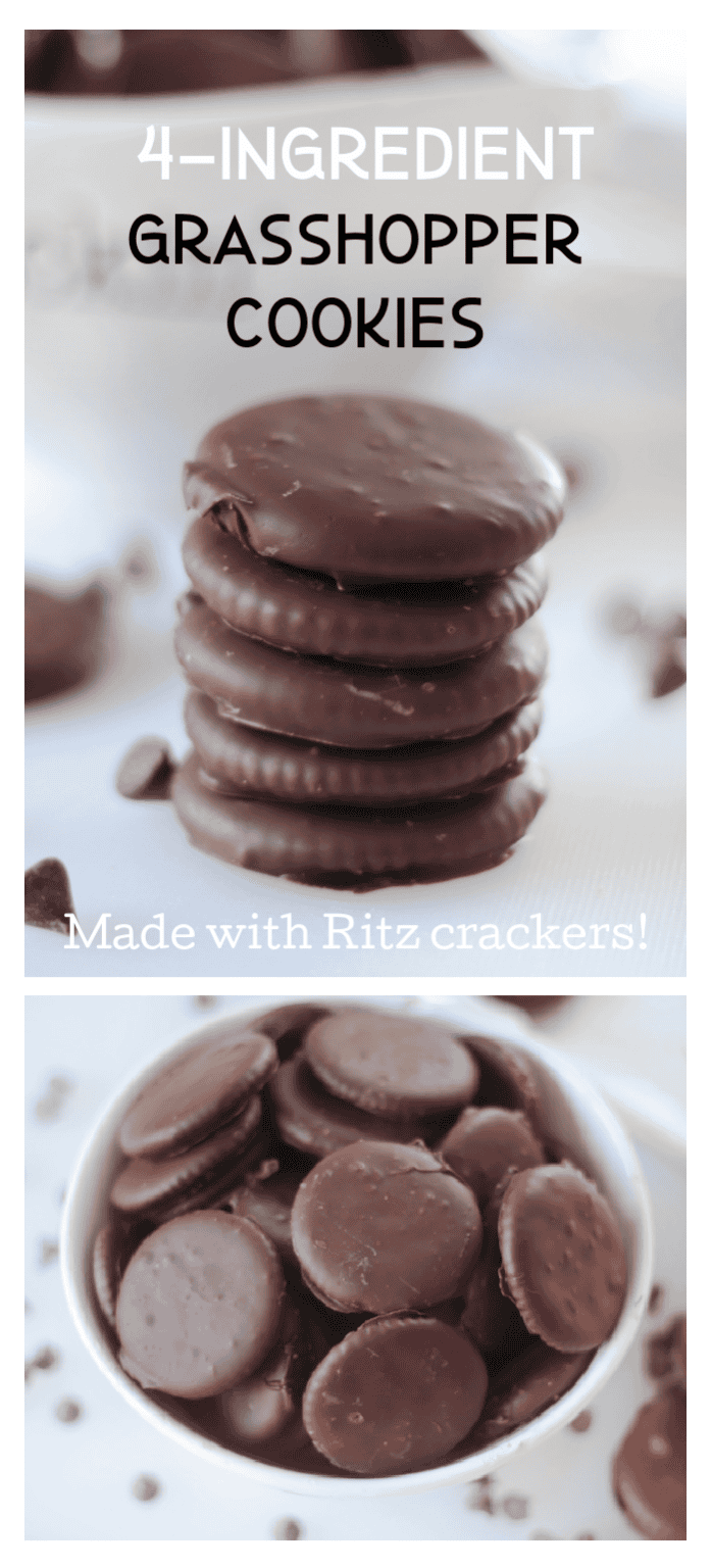 Shortcut Grasshopper Cookies Made with 2 Ingredients