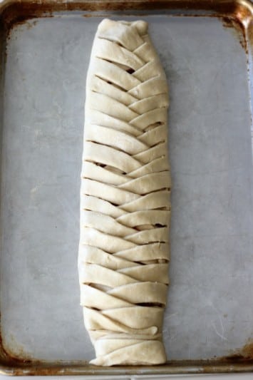 Candy Cane Braided Bread Recipe With Cherry Filling