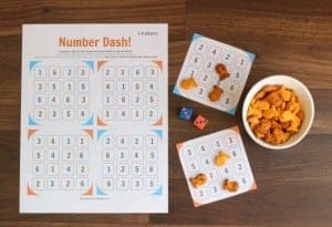 Number Dash: A Fast-Paced Printable Math Game for Kids! - Gluesticks Blog
