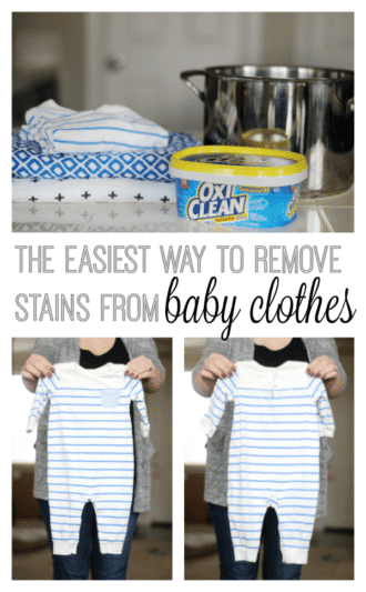 How to Remove Old Stains From Baby Clothing: Spit Up, Blow Outs...
