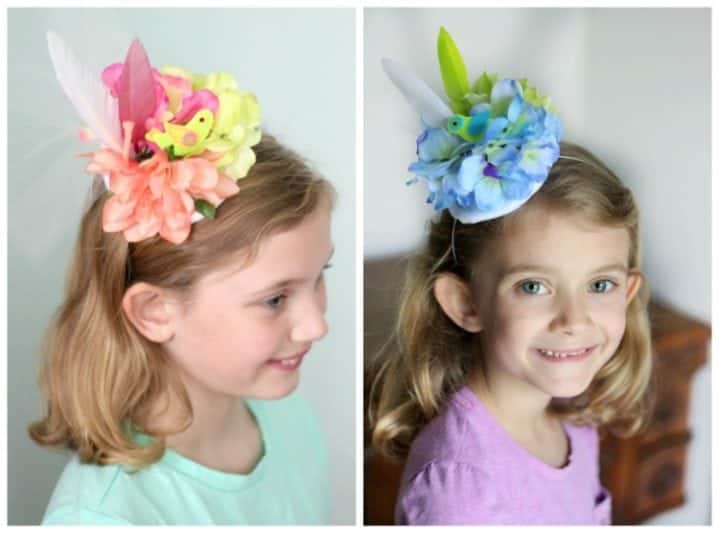 DIY Tea Party Hat: fun activity for girls to make together!