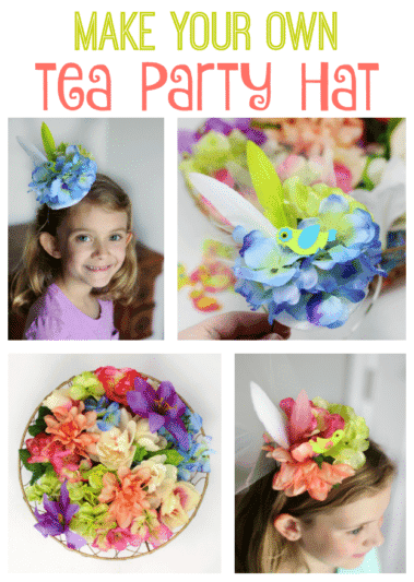 DIY Tea Party Hat: fun activity for girls to make together!