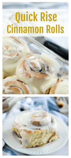 Quick Rise Cinnamon Rolls Recipe With Buttercream Frosting (Video ...
