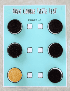 Oreo Taste Test Activity With Printable Score Sheets - Gluesticks Blog