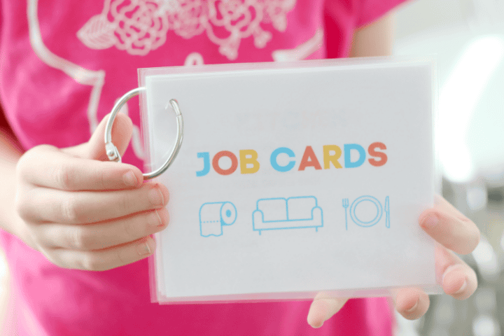 Printable Job Cards for Kids (6 Easy to Follow Cards!) - Gluesticks Blog