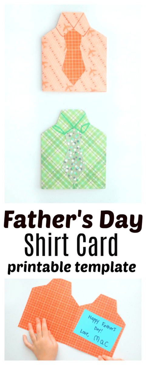 Father s Day Shirt Card Free Template Video Gluesticks Blog