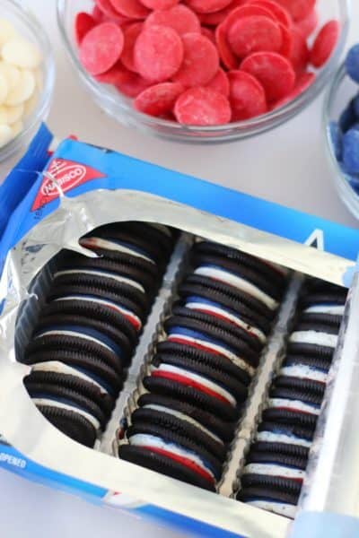 Red, White and Blue OREO Cookie Balls (Video) - Gluesticks Blog