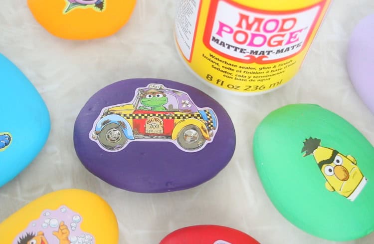 Painted Sticker Rocks for Kids (Video) - Gluesticks Blog