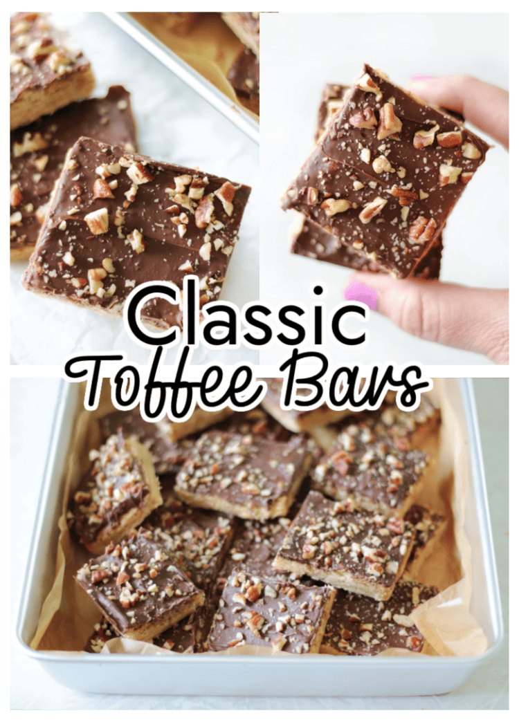Classic Toffee Bars Recipe - Gluesticks Blog