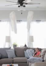 Ceiling Fan Balloon Ghosts Decoration (Video) - Gluesticks Blog