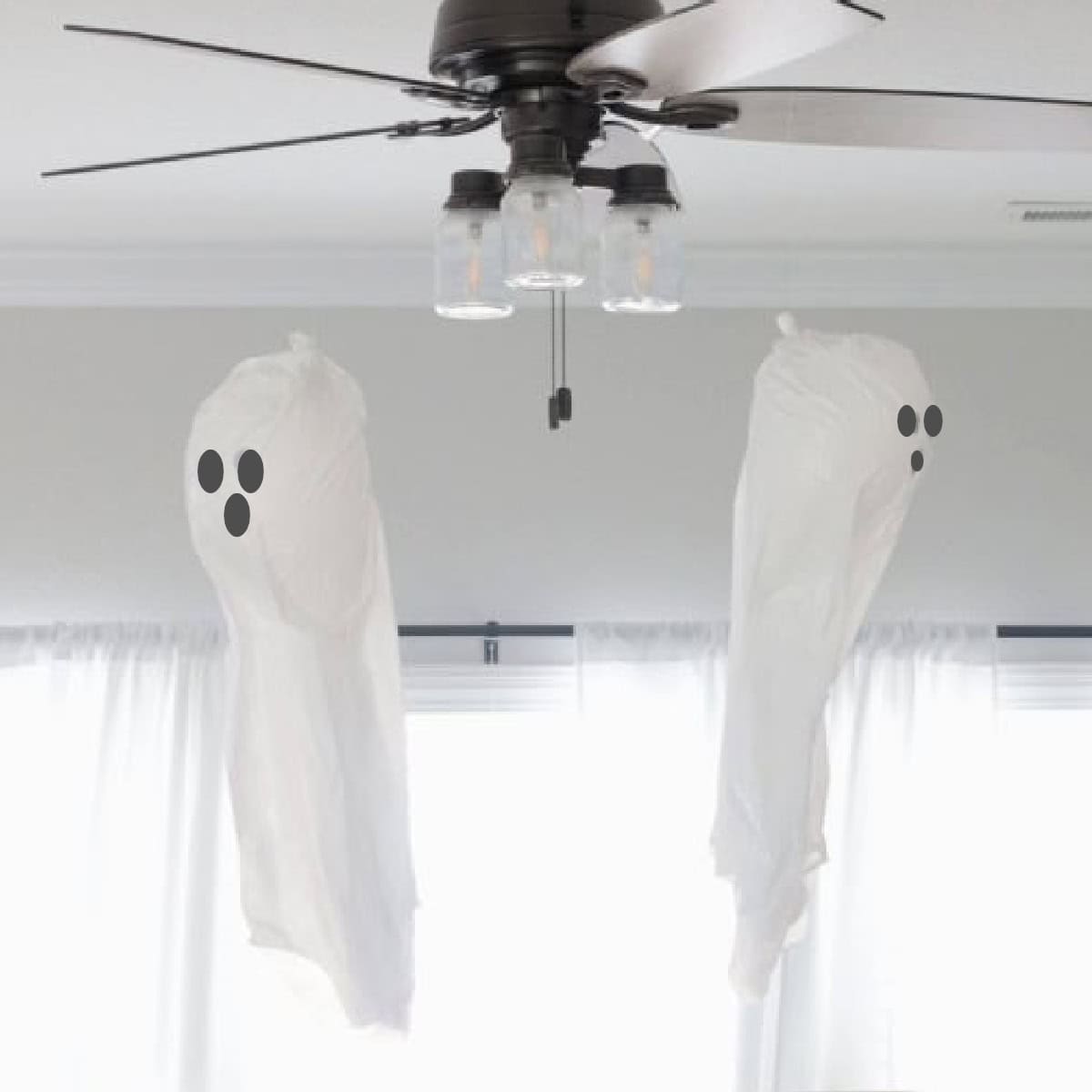 DIY Garbage Bag Ghosts - Gluesticks Blog