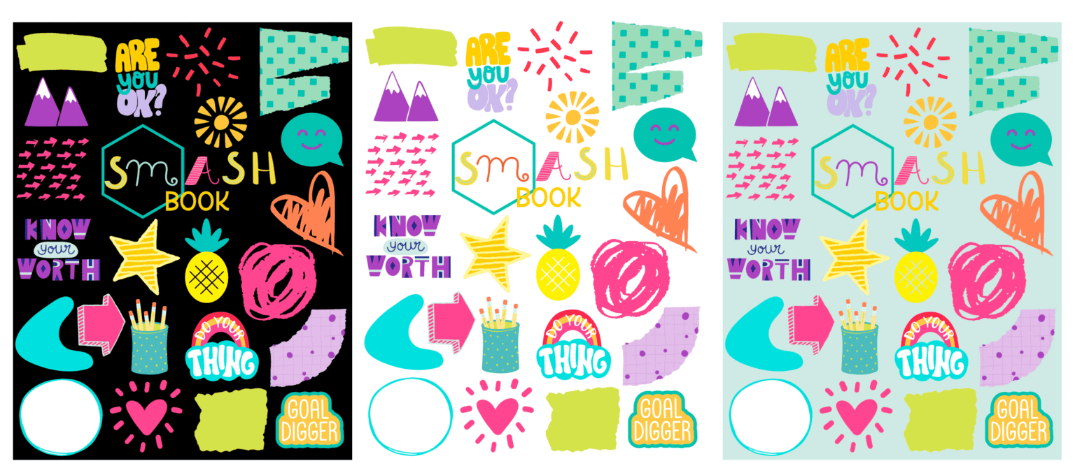 Smash Book Printables (Covers & Decals) + Video - Gluesticks Blog