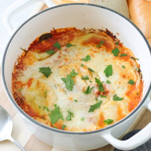 One Pot Ravioli Bake (Video) - Gluesticks Blog