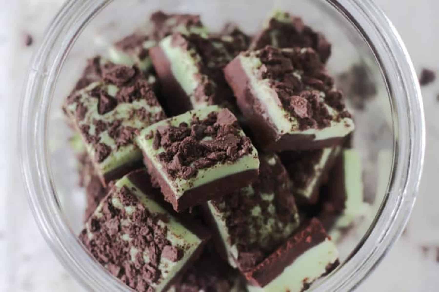 Easy Mint Fudge - Gluesticks Blog