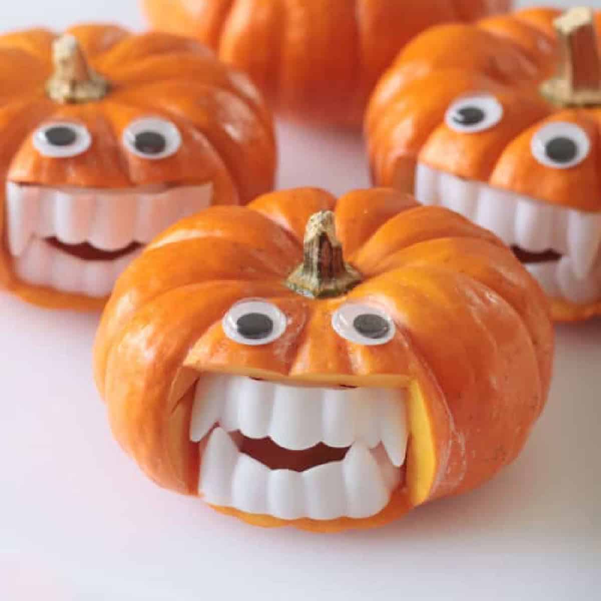 Little Vampire Pumpkins for Halloween - Gluesticks Blog
