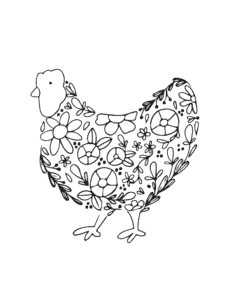 Free Chicken Embroidery Pattern - Gluesticks Blog