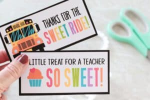 Bus Driver & Teacher Appreciation Printable Gift Tags - Gluesticks Blog