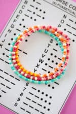 DIY Stretchy Morse Code Bracelets (+ Video) - Gluesticks Blog