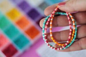 DIY Stretchy Morse Code Bracelets (+ Video) - Gluesticks Blog