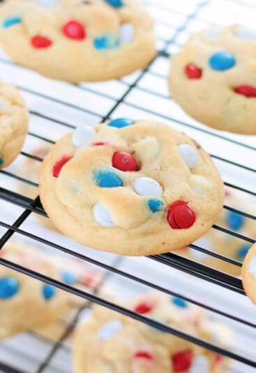 Soft M&M Cookies (Soft and Thick) + Video - Gluesticks Blog