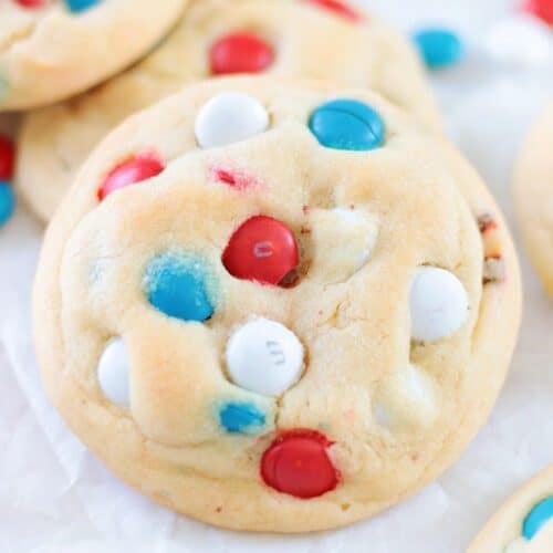 Soft M&M Cookies (Soft and Thick) + Video - Gluesticks Blog