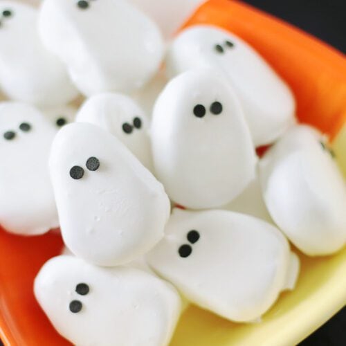 Peanut Butter Ghosts (Copycat Reese's) + Video - Gluesticks Blog
