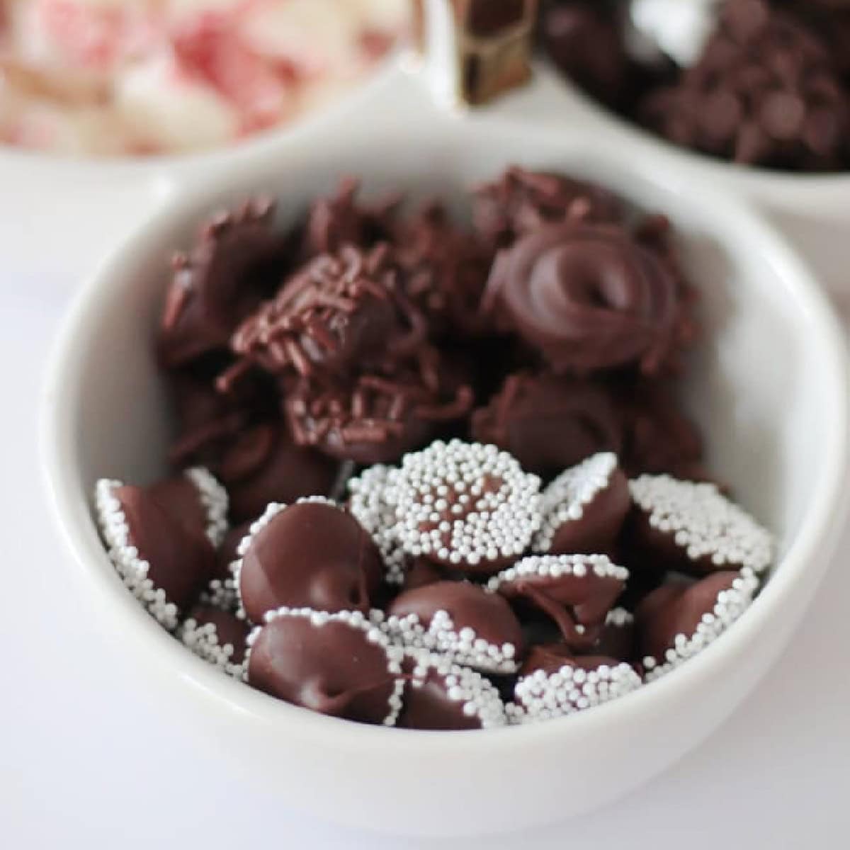 Chocolate Nonpareils Candy (Copycat Sno Caps) - Gluesticks Blog