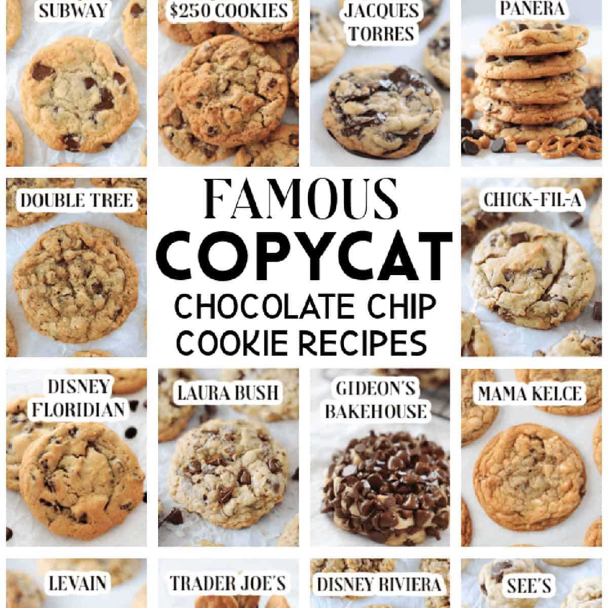 Famous Copycat Chocolate Chip Cookie Recipes - Gluesticks Blog