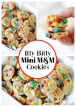 Mini M&M Cookies (They are Itty Bitty!) - Gluesticks Blog