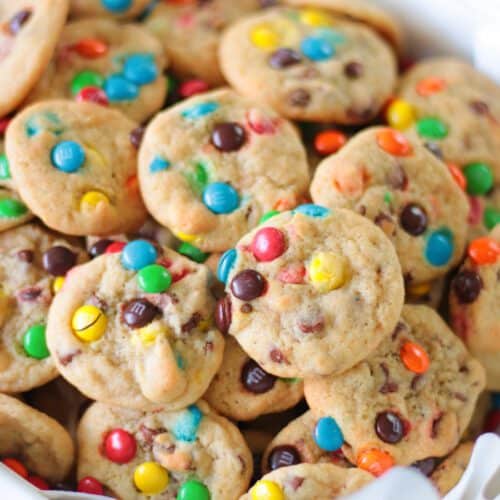 Mini M&M Cookies (They are Itty Bitty!) - Gluesticks Blog