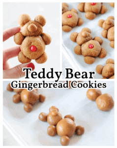 Teddy Bear Gingerbread Cookies - Gluesticks Blog