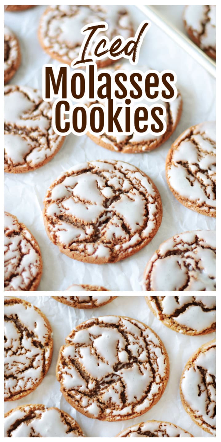 Iced Molasses Cookies - Gluesticks Blog