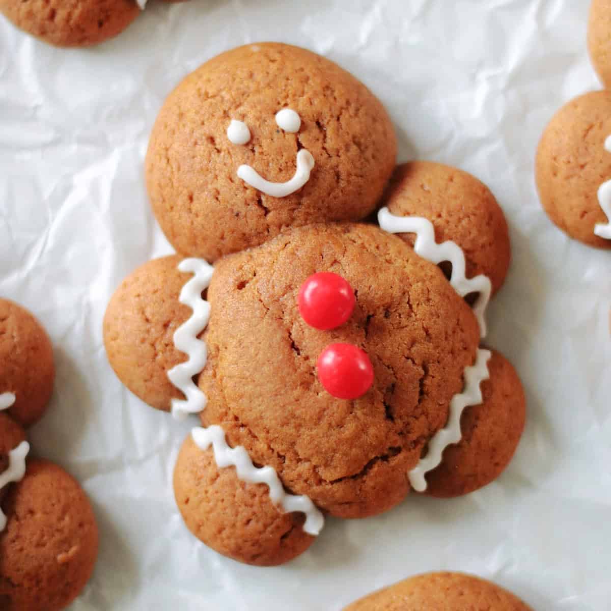 Chubby Gingerbread Man Cookies - Gluesticks Blog